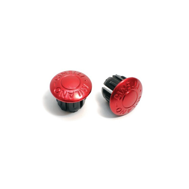 Cinelli anodized bar end plugs | Velodrome cycling