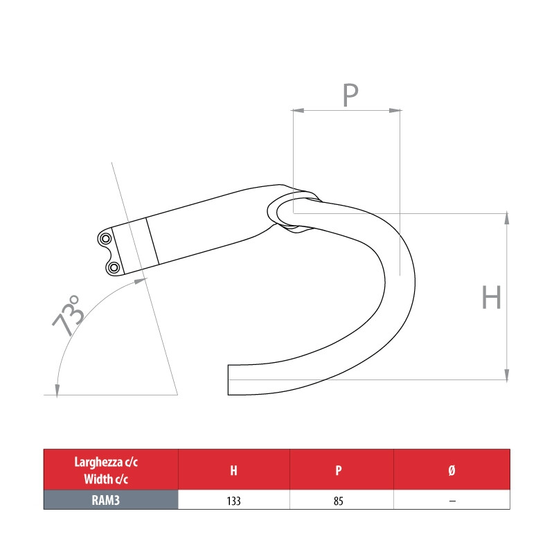 Cinelli Ram3 carbon handlebar | Velodrome cycling