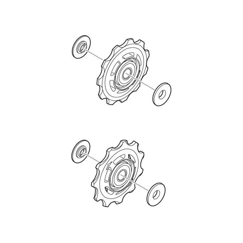 Shimano Ultegra RD-6800 11 speed pulley set | Velodrome cycling