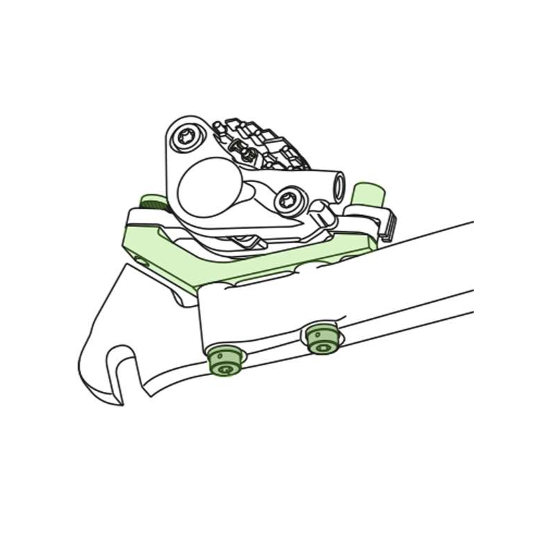 Shimano SM-MA-R160P/D Flat-Mount Adapter for Rear 160mm Rotor