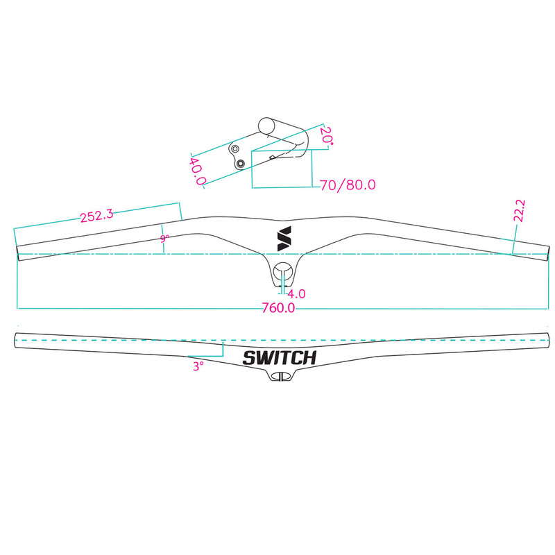 Manubrio MTB integrato Switch Concorde | Velodrome...