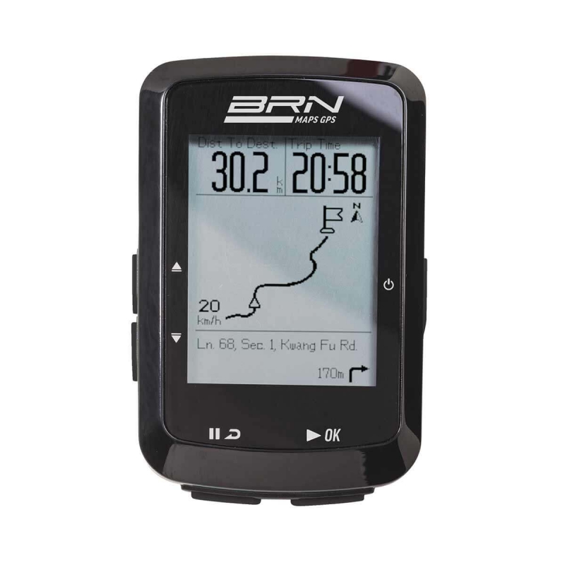 BRN MyNavi GPS Bike Computer | 17 Functions, Map Navigation & Bluetooth 4.0